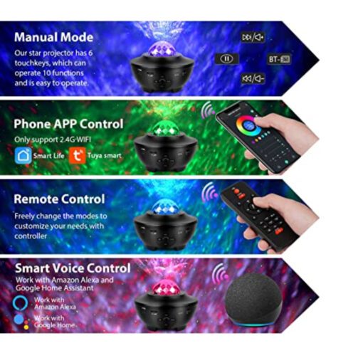 Galaxy Projector Stars & Nebula | Remote Control with Speaker – Pricelo